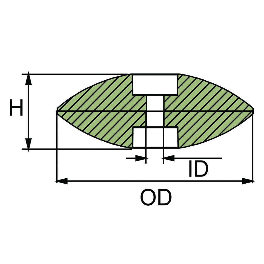 Euro Style Rudder/Trim Tab Anodes Pair - Martyr Anodes